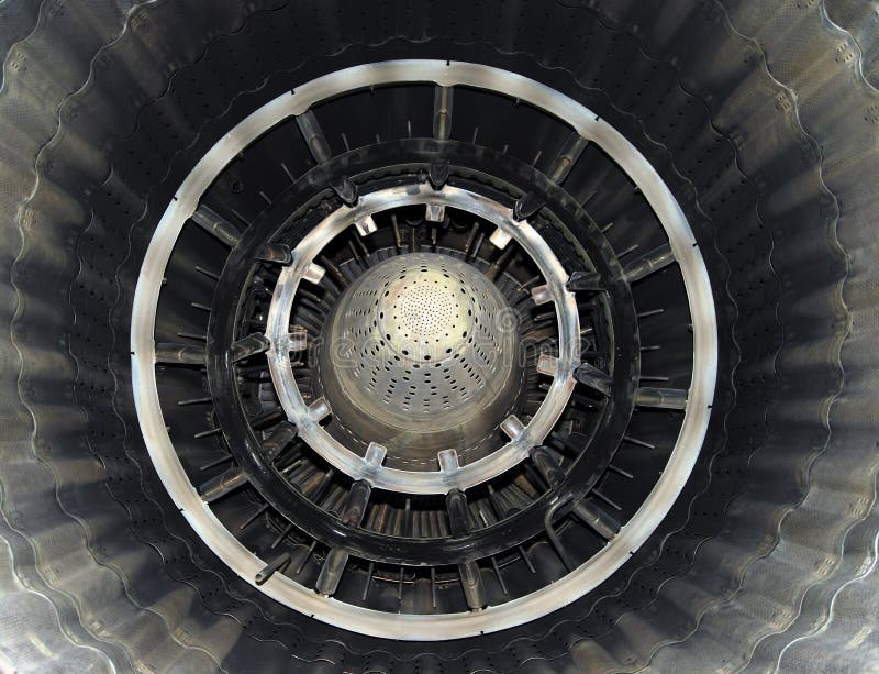 Jet Turbine Engine Close-up Stock Image - Image of science, aerospace ...