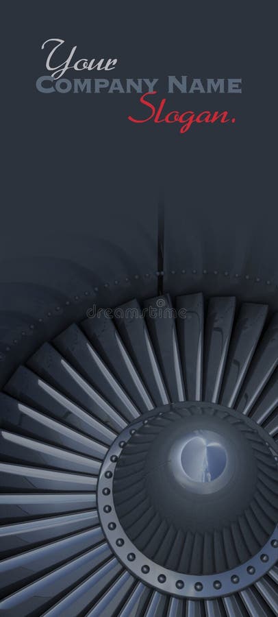 Jet turbine slogan stock illustration. Illustration of gray - 61847380