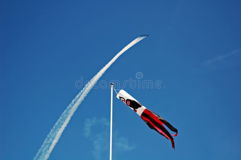 Jet Wash stock image. Image of pilot, plane, trail, angels - 1800699
