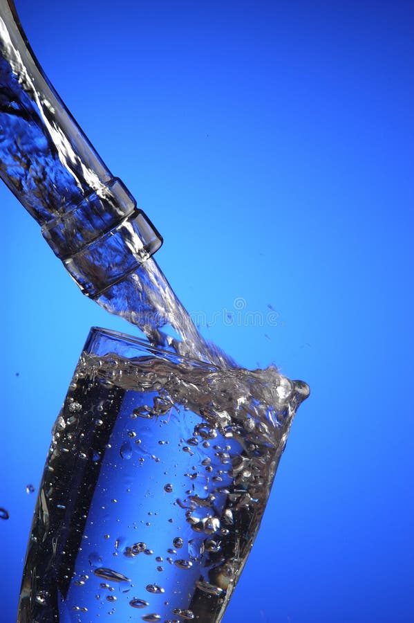 A jet of water #4 stock image. Image of drinking, glass - 1908587