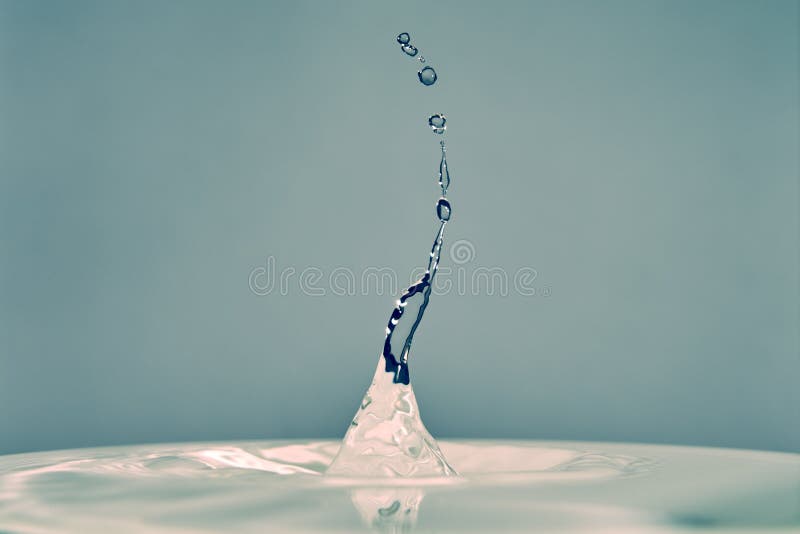 Jet of Water Falling into a Bowl Stock Image - Image of falling, wave ...