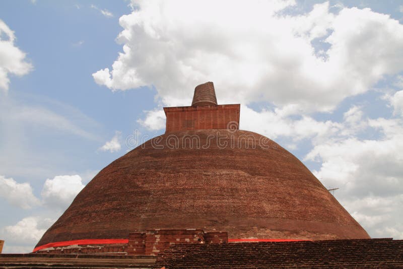Jetavanaramaya in Anuradhapura Stock Image - Image of jetavanaramaya ...