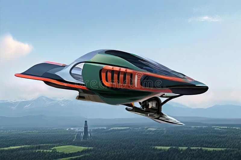 Jetcycle Personal a Cycle Based Flying Machine with Rear Mounted Stock ...