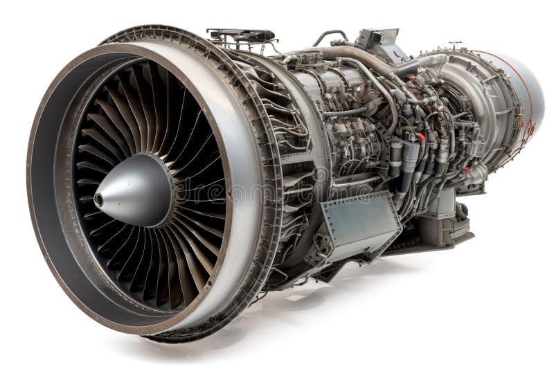 Jetengine Isolated on White Background. Generated by AI Stock ...