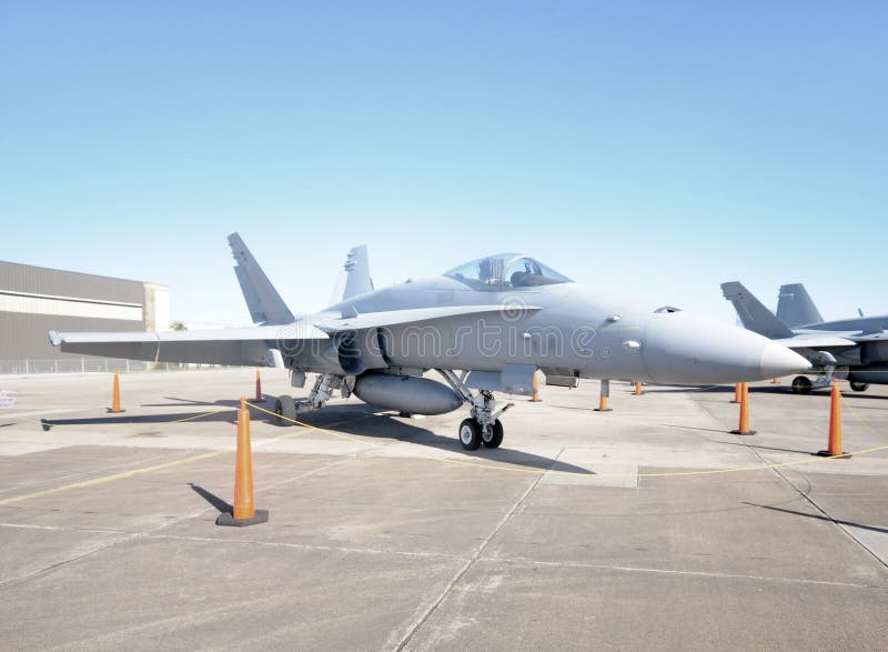 Modern Ground Attack Jet Fighter Stock Image - Image of combat, ground ...