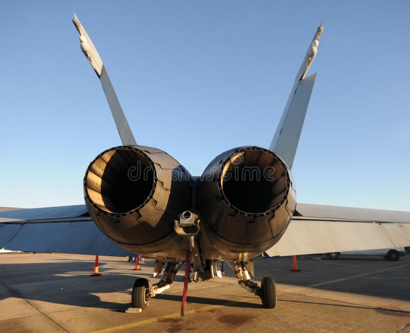 Jetfighter rear view stock photo. Image of closeup, aircraft - 44479220