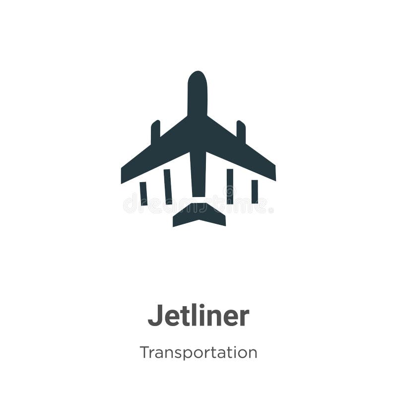 Jetliner Icon in Filled, Thin Line, Outline and Stroke Style. Vector ...