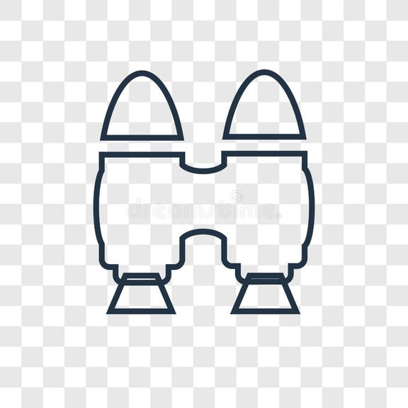 Jetpack Concept Vector Linear Icon Isolated on Transparent Background ...