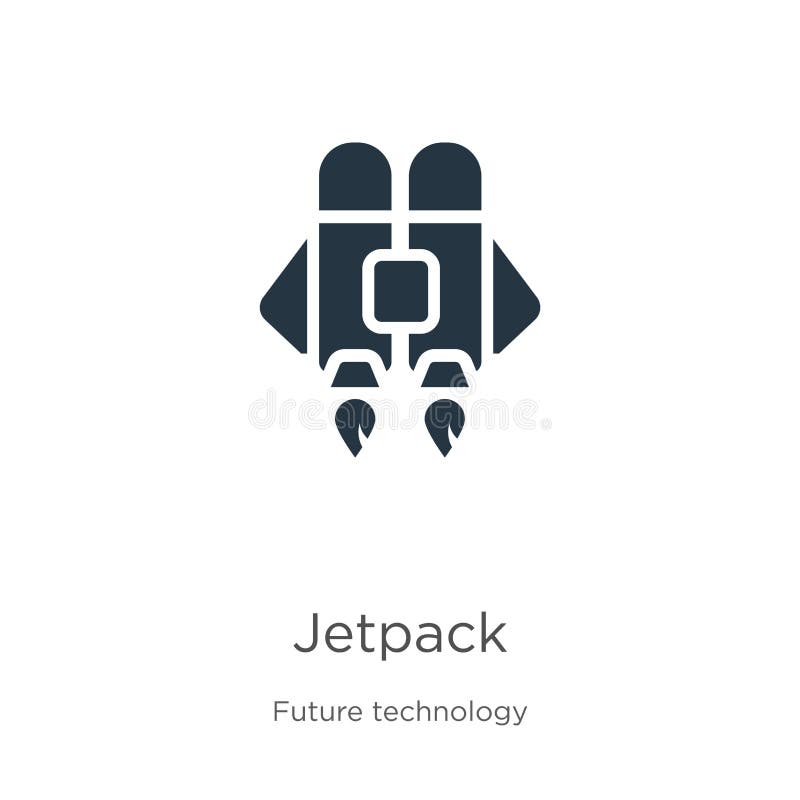Jetpack Icon Vector. Trendy Flat Jetpack Icon from Future Technology ...