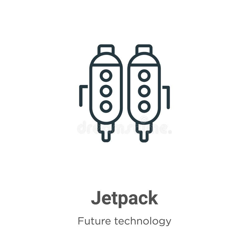 Jetpack Flat Icon. Jetpack with a Chair Violet Icons in Trendy Flat Style. Future Technology ...