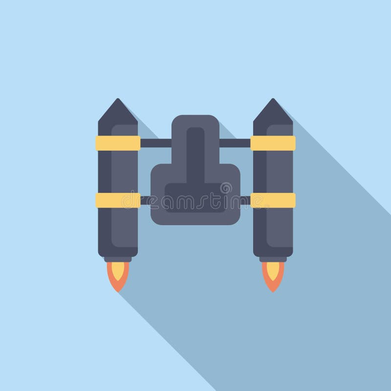 Jetpack with Three Engines Generating Thrust Powering Flight Stock ...