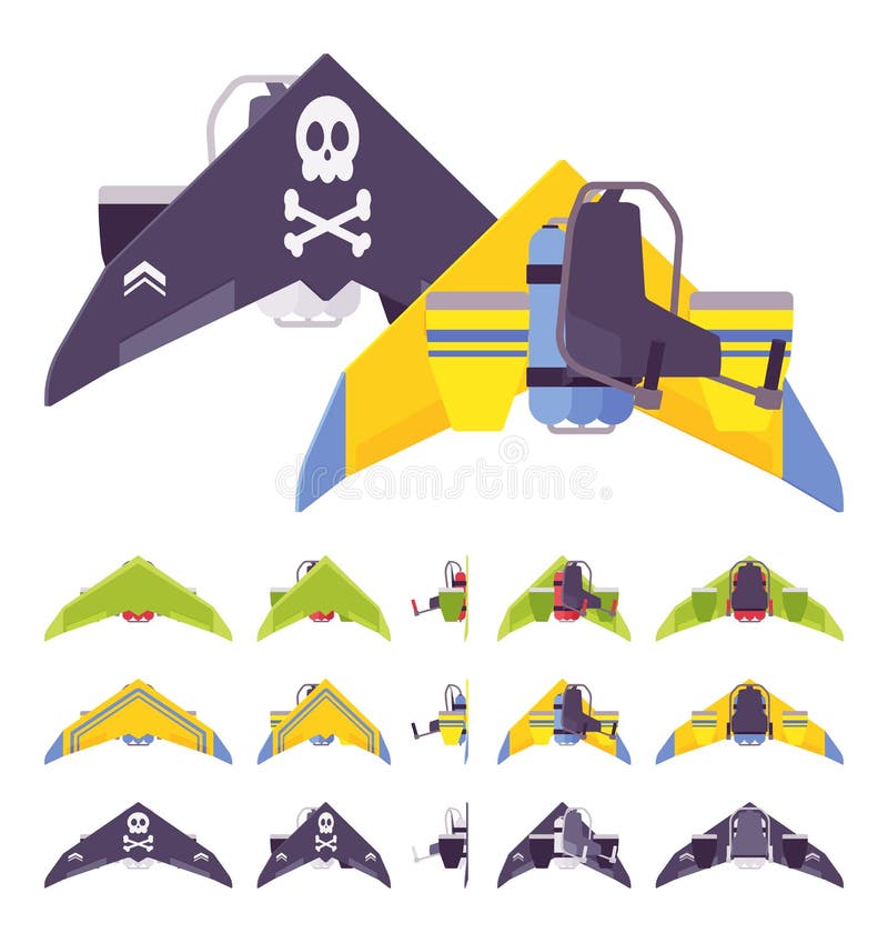 Jetpack with wings stock vector. Illustration of idea - 200525037