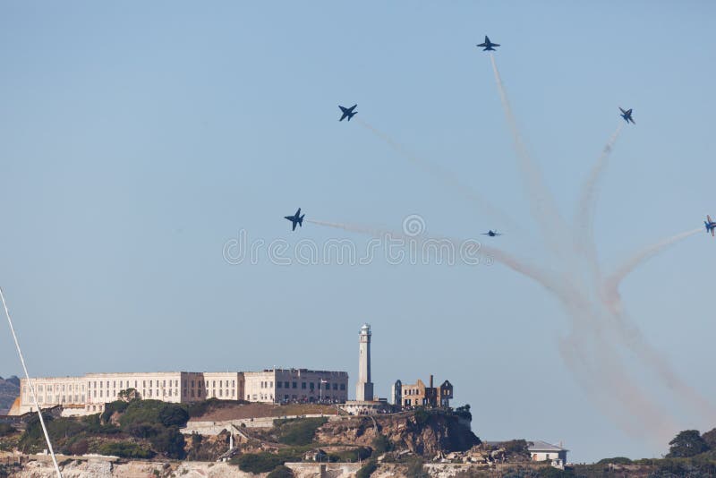 Jets at Alcatraz Fleet Week Air Show San Francisco Editorial Photo ...