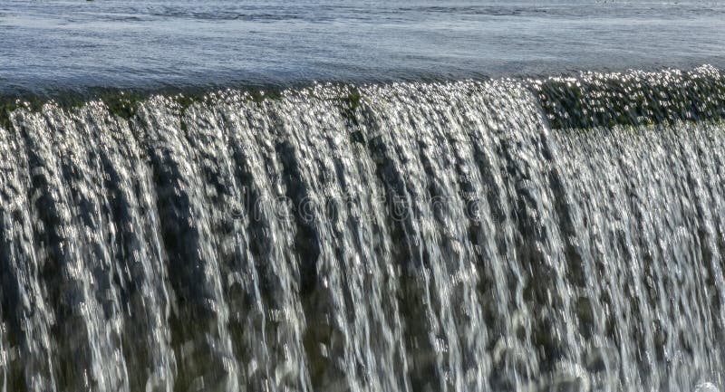 Jets of Water Falling Over the Dam Stock Image - Image of outdoor ...