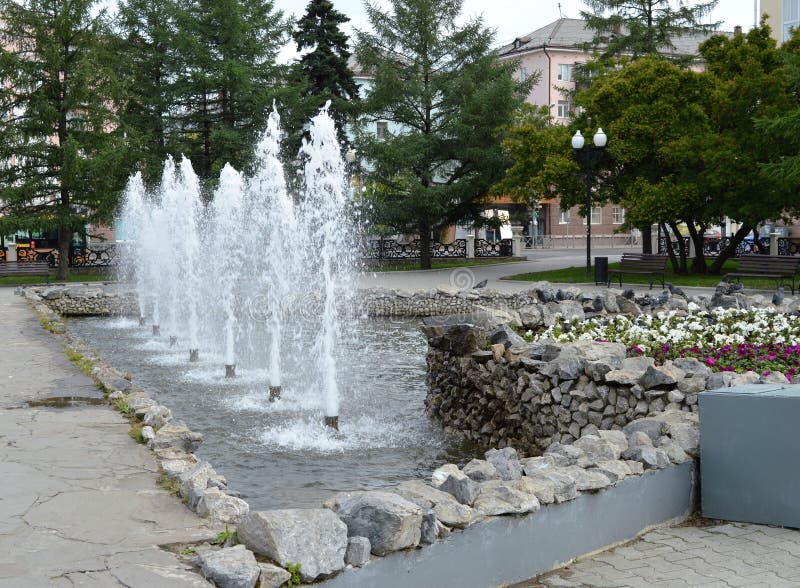 Jets and splashes of water stock photo. Image of jets - 73772846