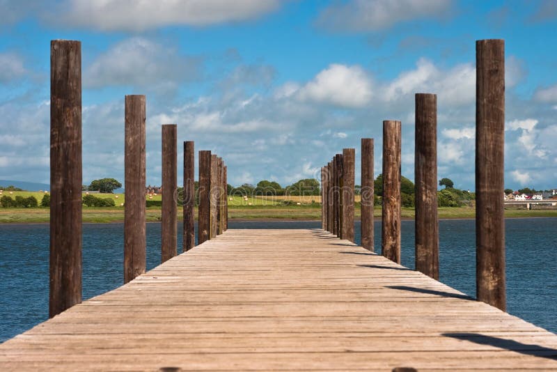 Jetty stock photo. Image of creek, wood, landscape, wooden - 15656076