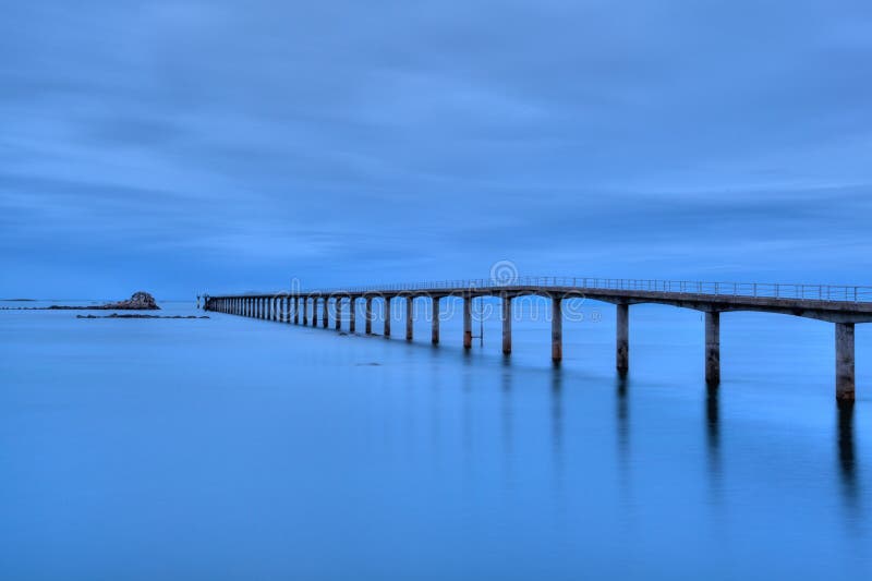 The jetty stock image. Image of jetty, setting, bretagne - 17195573