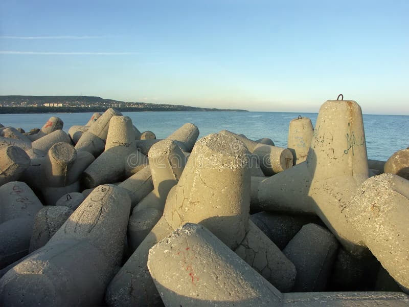 Jetty stock image. Image of bulwark, mole, seawall, horizon - 2153959