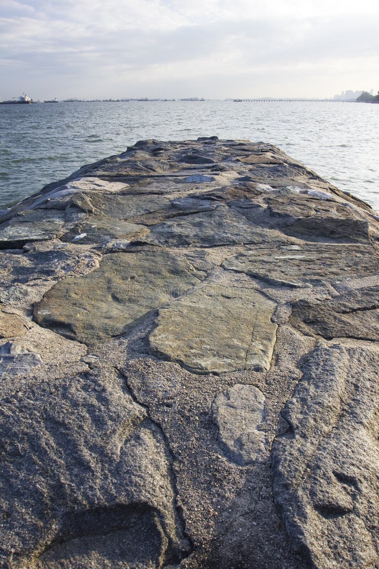 Granite Stone Jetty Wall Stock Photos - Free & Royalty-Free Stock ...