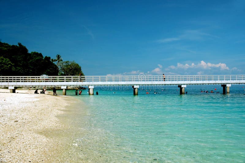 Jetty at beach stock photo. Image of ocean, clear, malaysia - 193716