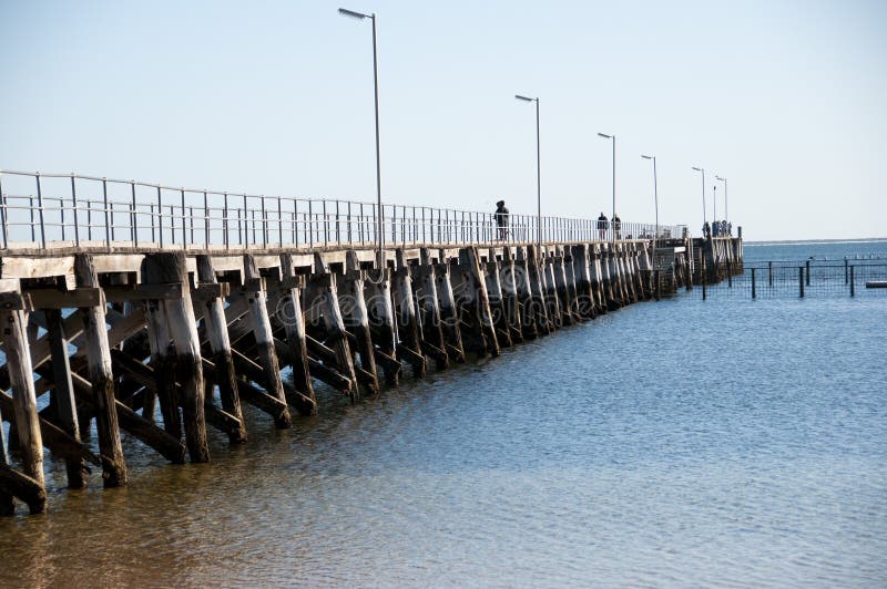 Jetty in Ceduna stock image. Image of outdoor, holidays - 252492529