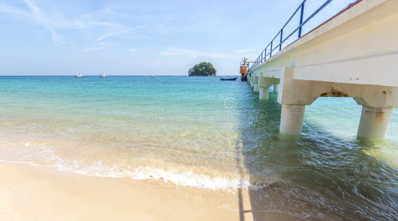 Jetty stock image. Image of resort, diving, journey, relax - 42120051