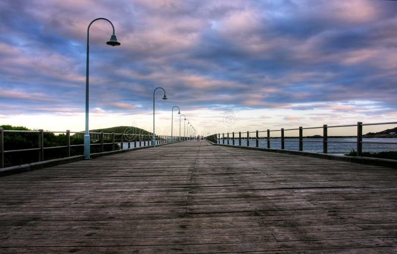 Old jetty of Coffs Harbour stock image. Image of muttonbird - 30816319