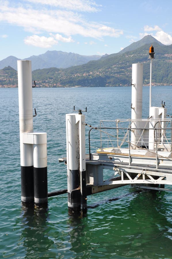 Jetty on lake Como stock photo. Image of summer, como - 79715714