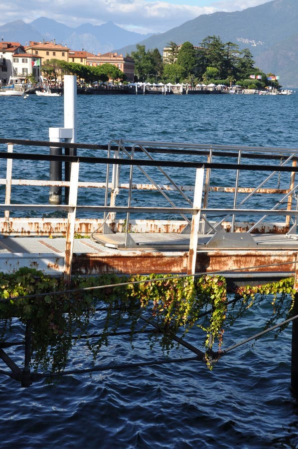Jetty on lake Como stock photo. Image of relax, dock - 79722024