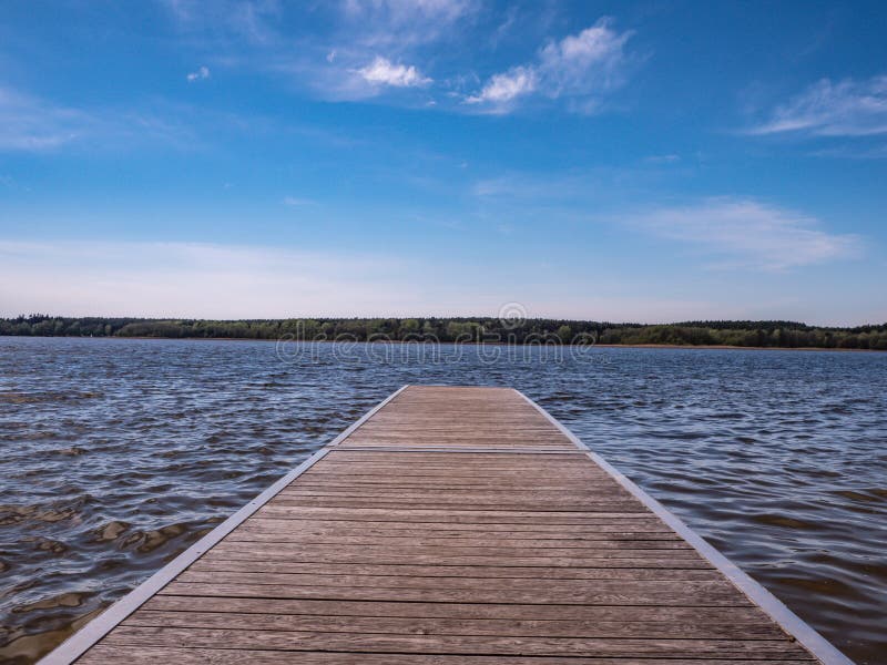 Jetty on a Lake in the Mecklenburg Lake District Stock Image - Image of ...
