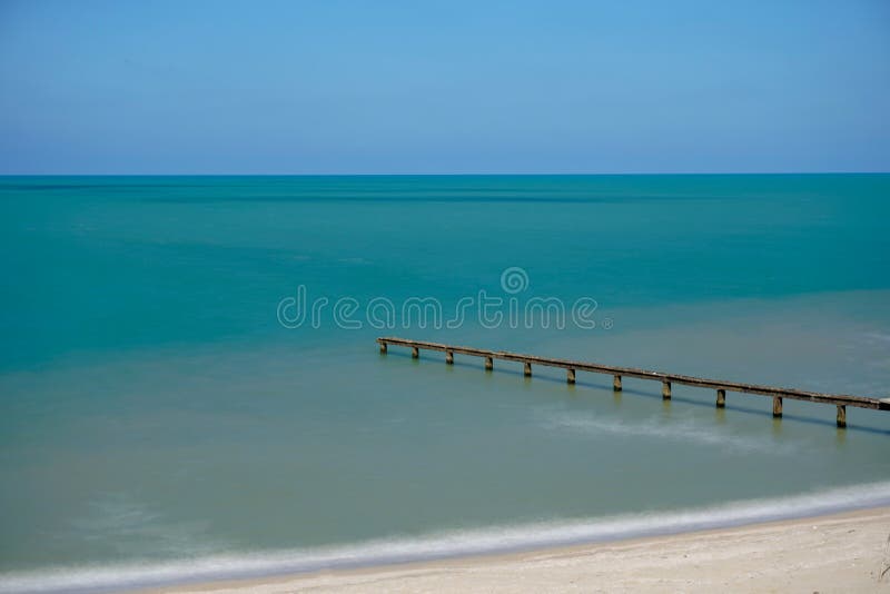 Jetty in Long exposure stock photo. Image of exposure - 114973336