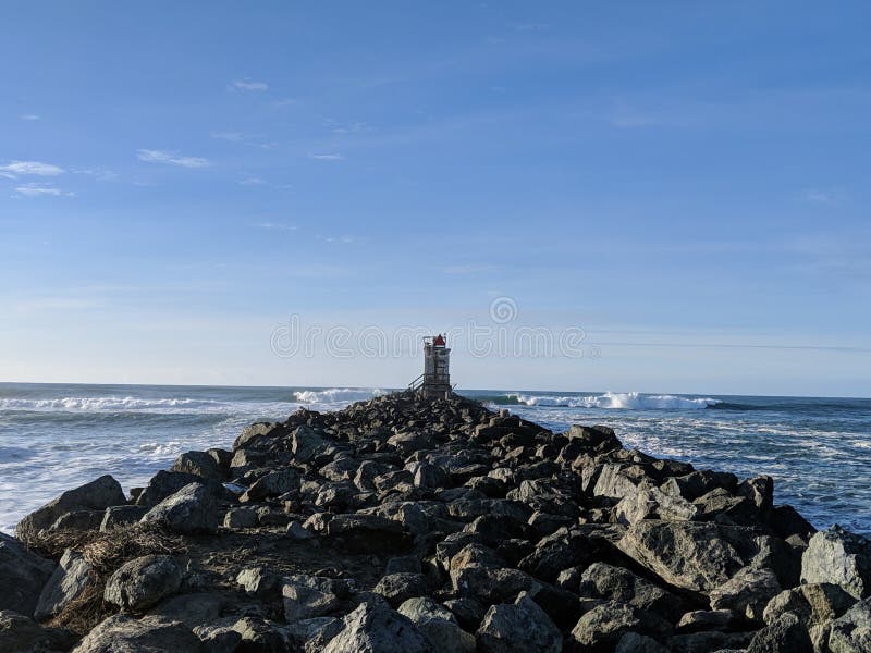 Jetty stock photo. Image of jetty, ocean, beach, oregon - 135505604