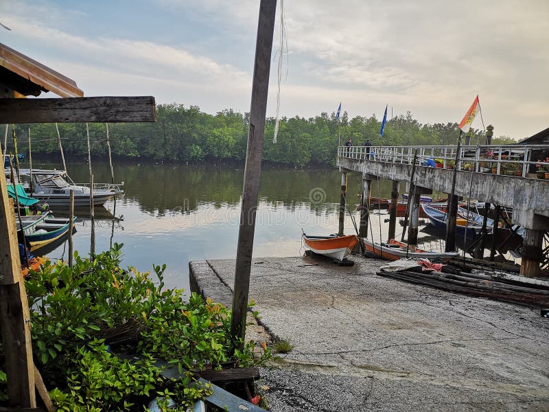 Jetty stock photo. Image of panoramic, river, jetty - 133373182