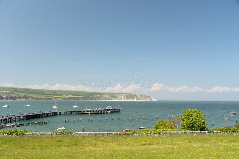 Jetty at Peveril Point, Swanage Editorial Photo - Image of point ...