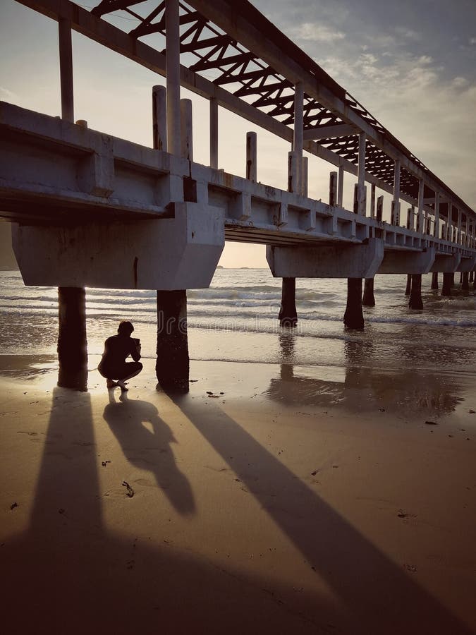 Jetty stock photo. Image of photographer, beach, jetty - 96966474