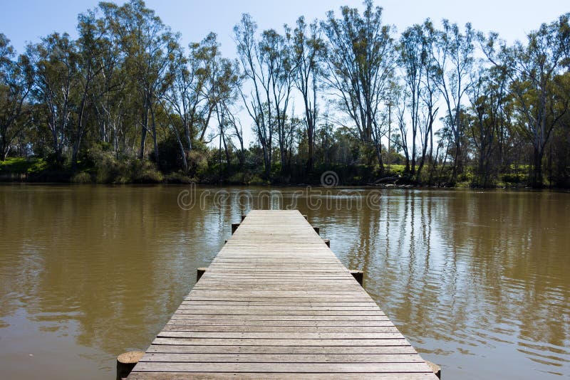 Murray River Jetty stock image. Image of australia, scenic - 29898429