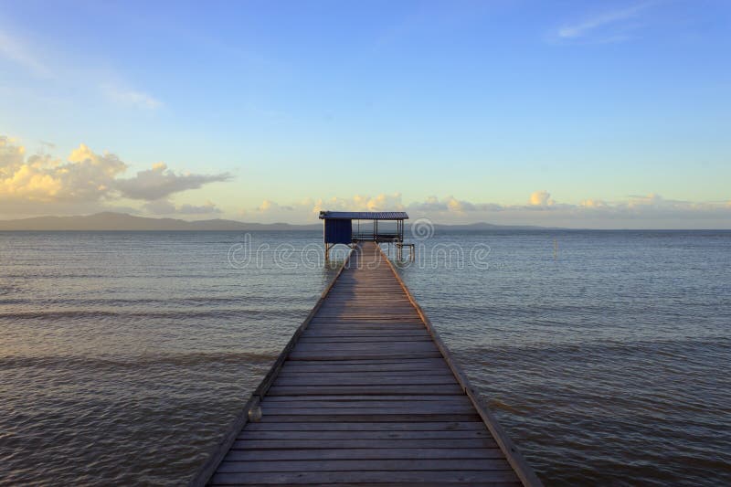 Jetty and sea stock image. Image of borneo, beach, beautiful - 29008551