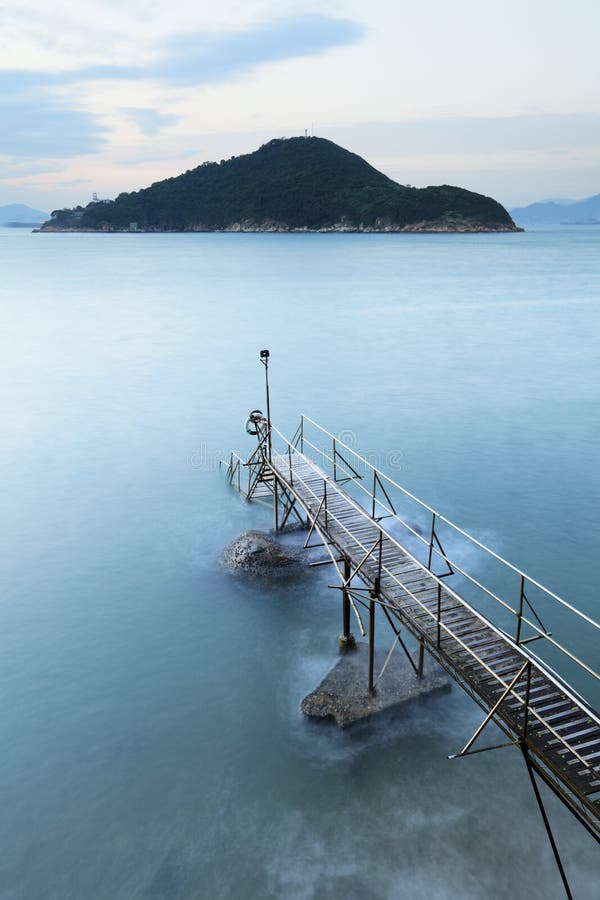 Jetty and seascape stock image. Image of clear, island - 37444485