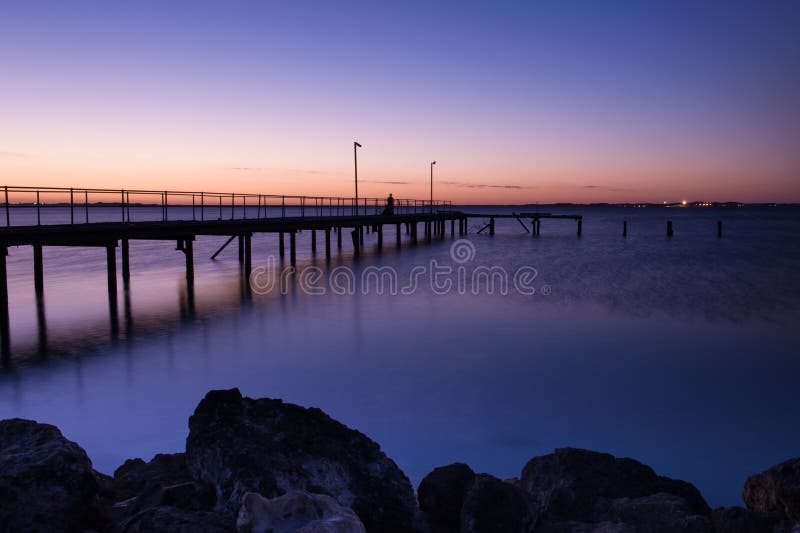 Jetty stock image. Image of natural, scenic, sunset, serenity - 60218579