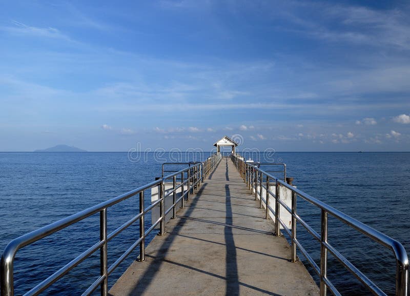 Jetty on Tioman Island, Malaysia Stock Image - Image of leading, resort ...