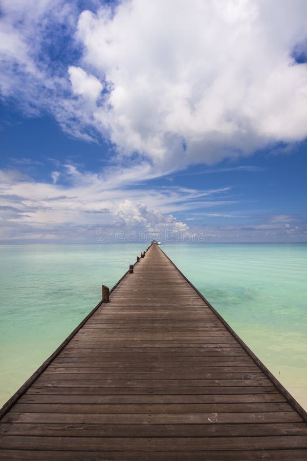 Exotic Tropical Resort. Jetty Near Cancun, Mexico. Travel and Vacations ...