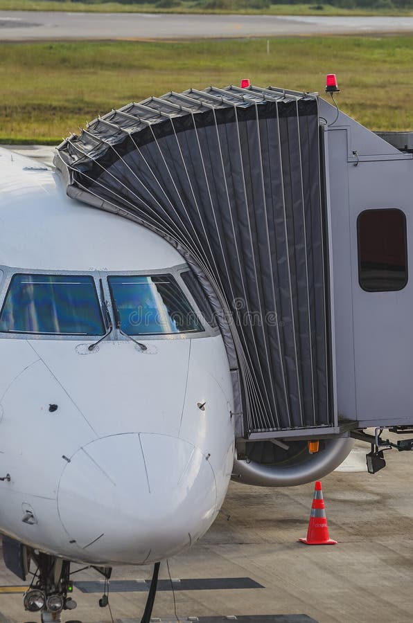 Jetway Connected To the Airplane Stock Photo - Image of jetway ...