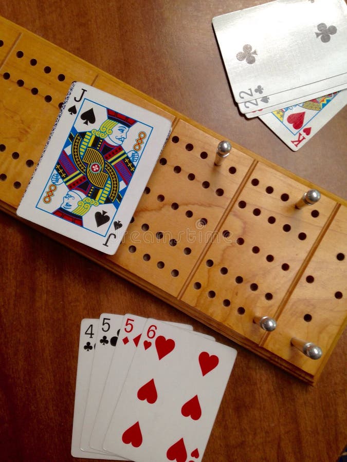 Jeu de Cribbage photo stock. Image du bois, table, panneau - 8582492