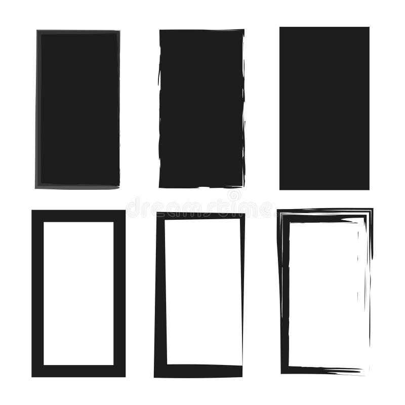 Jeu De Formes Rectangulaires. Illustration Vectorielle. Eps 10 ...