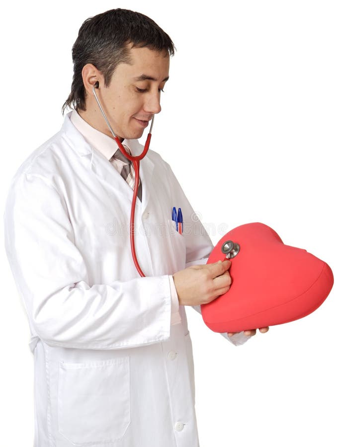 Jeune Cardiologue De Docteur Photo stock - Image du amusement, matériel ...