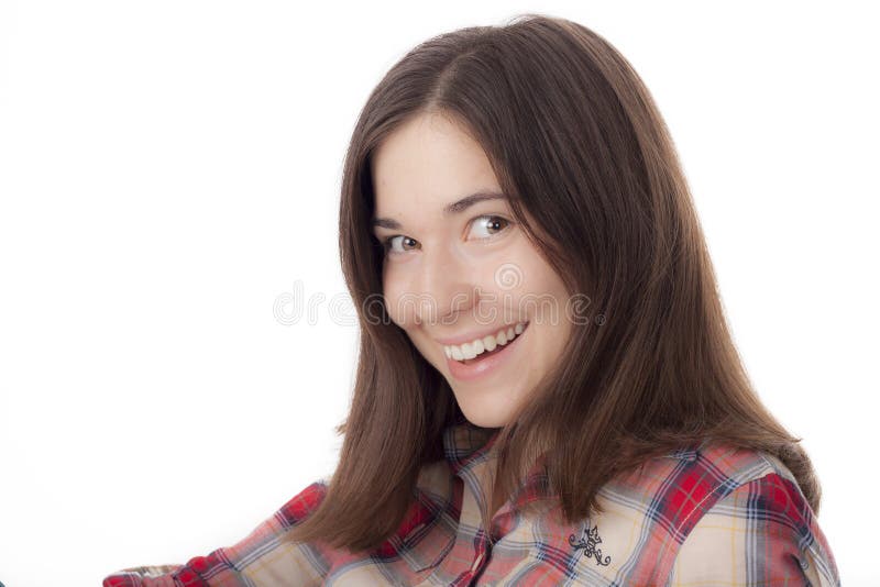 Belle Jeune Fille De Ladolescence Avec Des Brides Image Stock Image