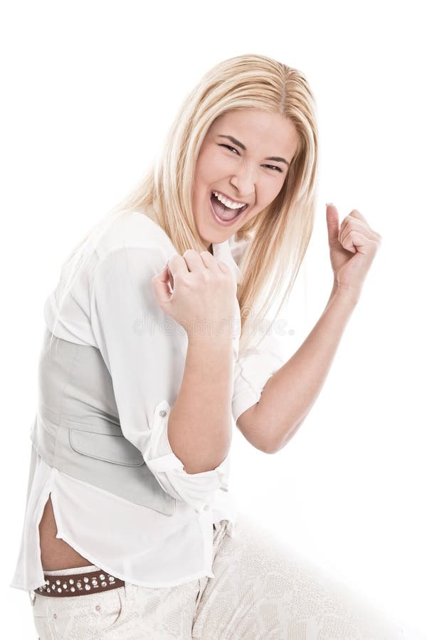 Jeune équipe Réussie D'affaires Avec Des Coups - Homme Et Femme. Image ...