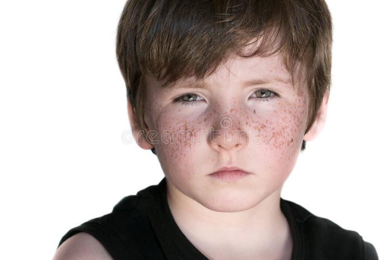 Yeux Verts Et Tache De Rousseur Photo stock - Image du freckle, couleur ...
