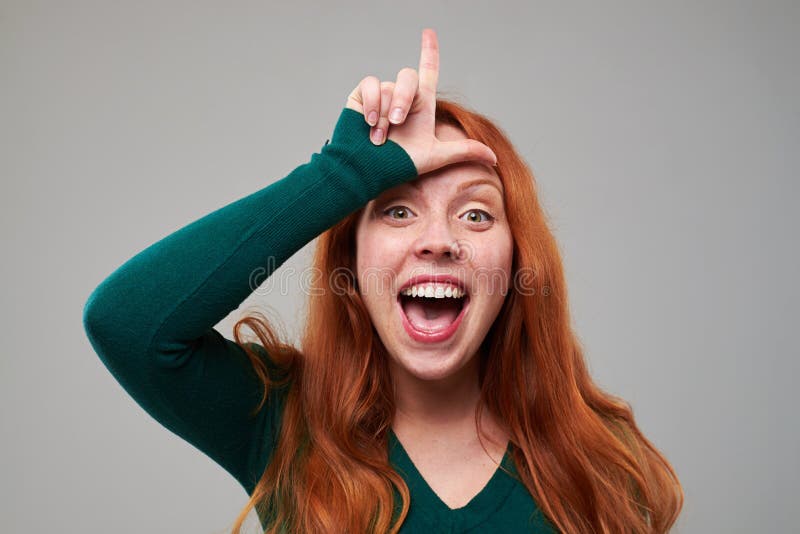 Signe de main de perdant image stock. Image du perdant - 13785723