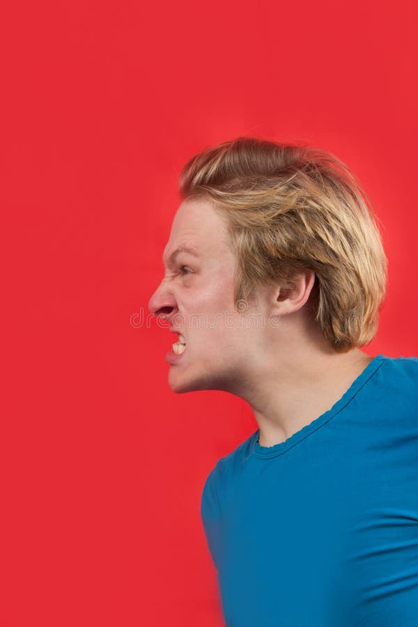 Homme agressif image stock. Image du anéantissement, homme - 30550201